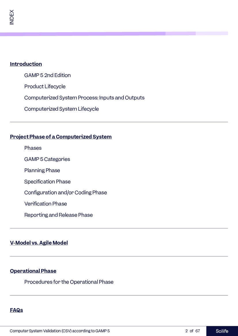 Computer System Validation According to GAMP 5 - Handbook | Scilife